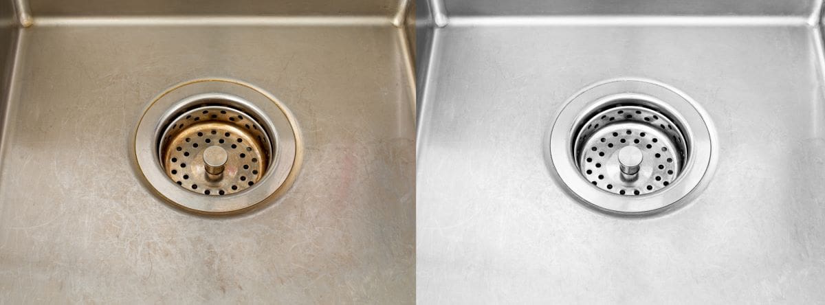 How Do I Remove Stubborn Stains From My Kitchen Sink? | Knowledge Base